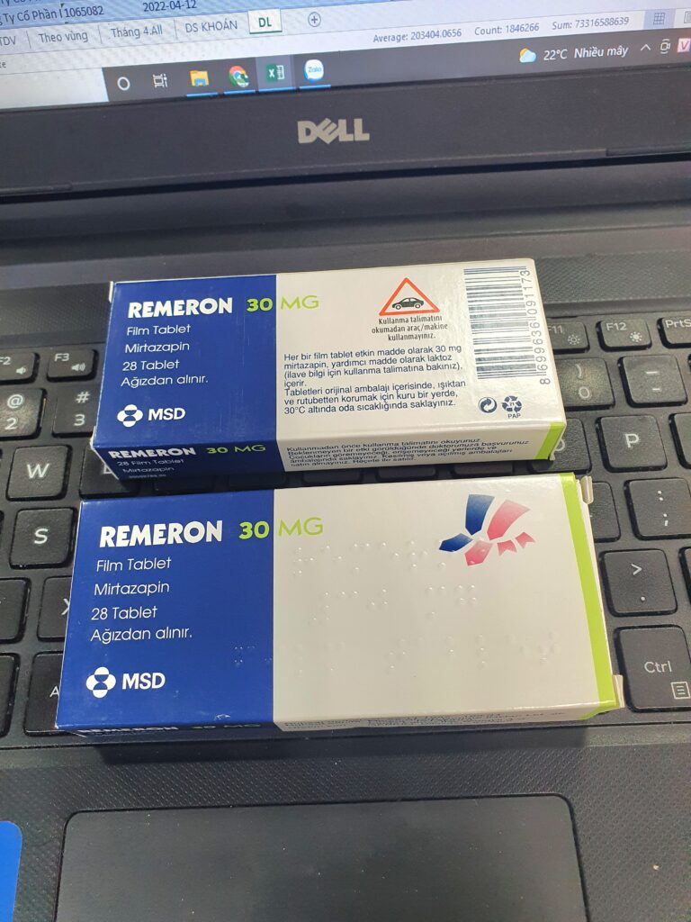 Remeron depression medication Box of 28 tablets – Good luck and stay safe